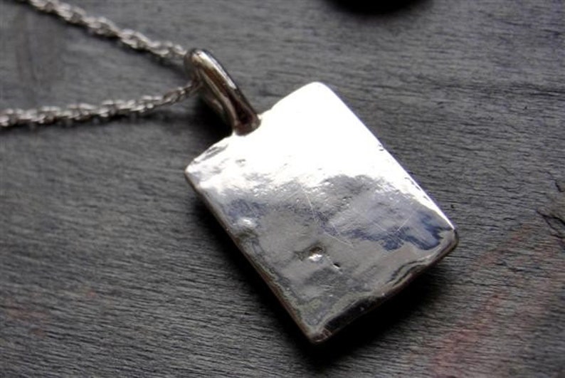 Love Heart Necklace in Sterling Silver | Etsy