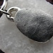 Fingerprint Key Chain Thumbprint Keychain in Sterling Silver - Etsy