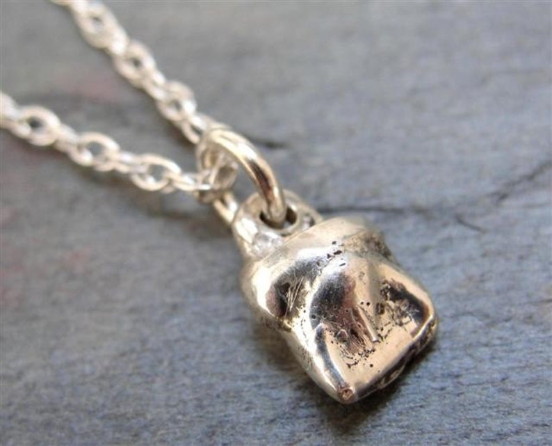 Baby Tooth Necklace in Sterling Silver Front Tooth - Etsy