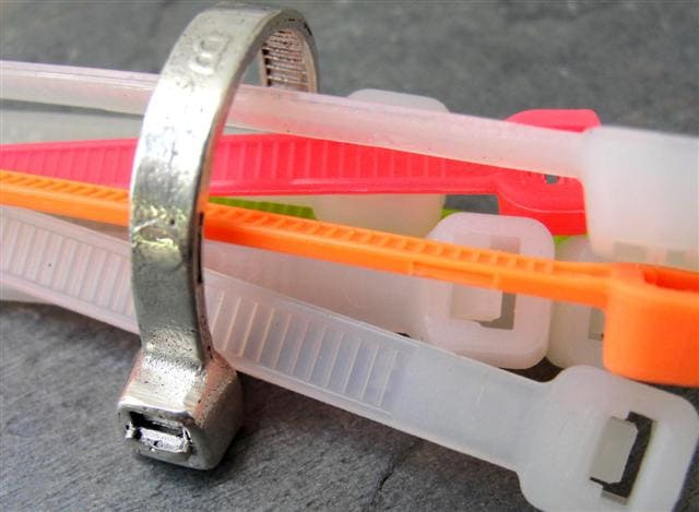 Ziptie Ring Jewelry Sterling Silver Zip Tie Ring | Etsy