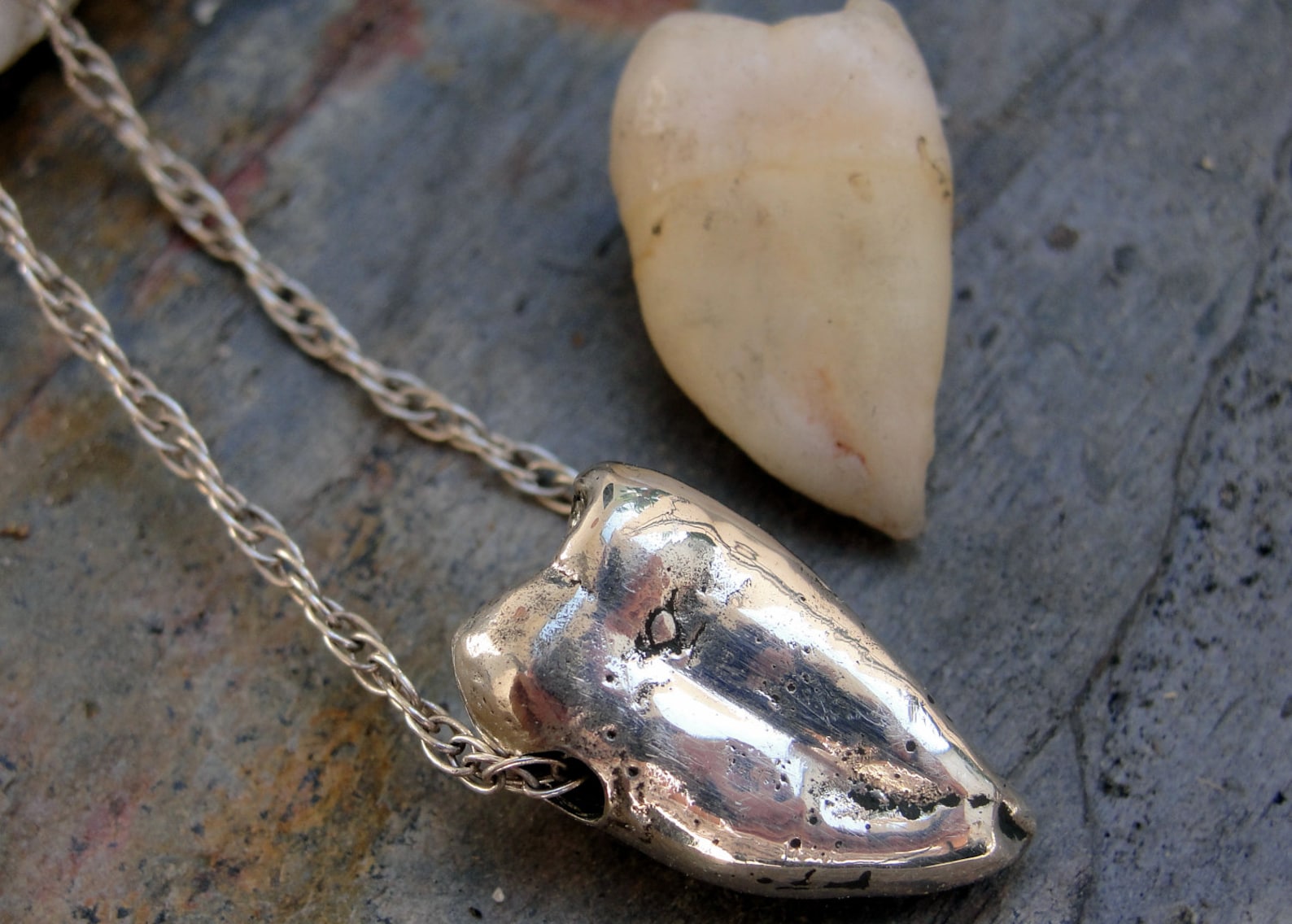 Silver Tooth Necklace Wisdom Tooth Personalized Custom Jewelry Sterling ...