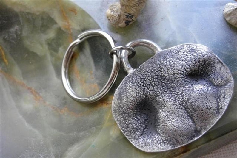 Dog Nose Keychain Key Chain Personalized in Sterling Silver - Etsy