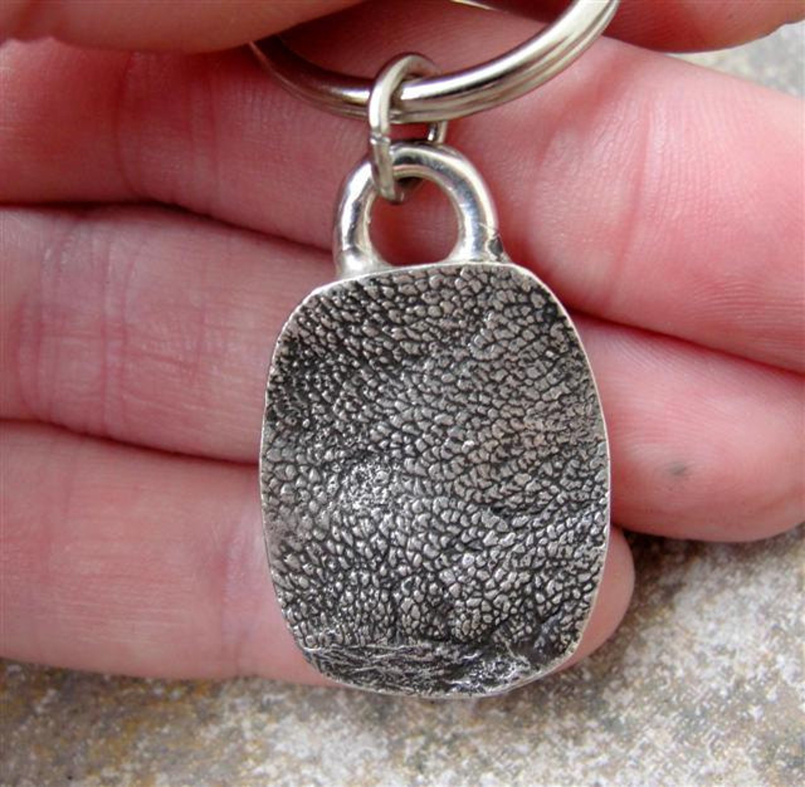 Dog Paw Keychain Personalized Cat Paw Key Chain Sterling - Etsy
