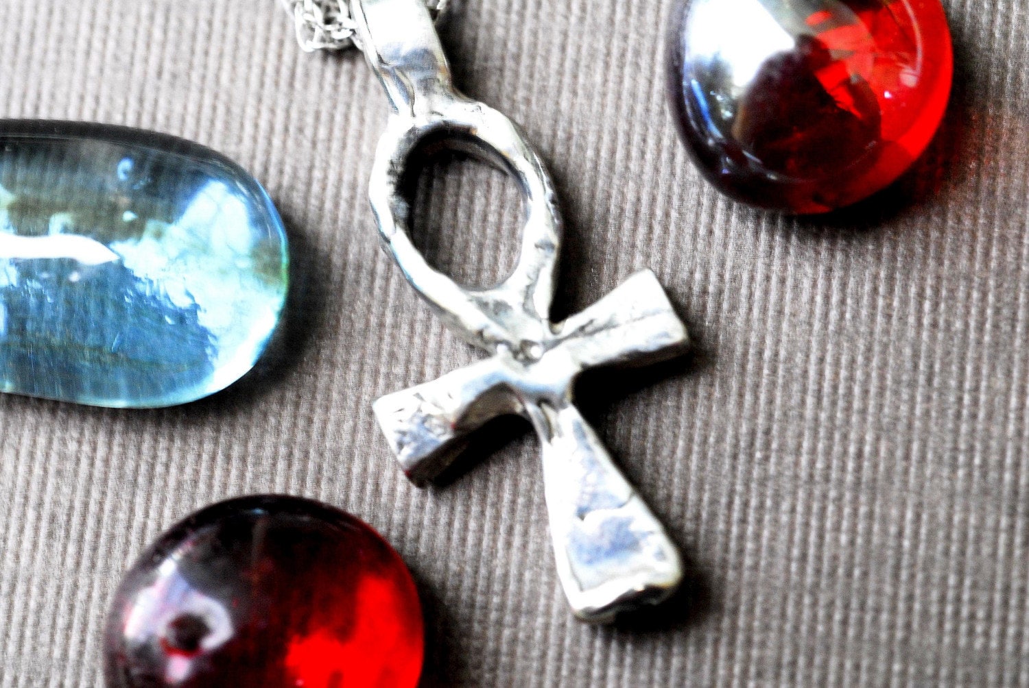 Ankh Necklace Silver in Sterling Silver - Etsy