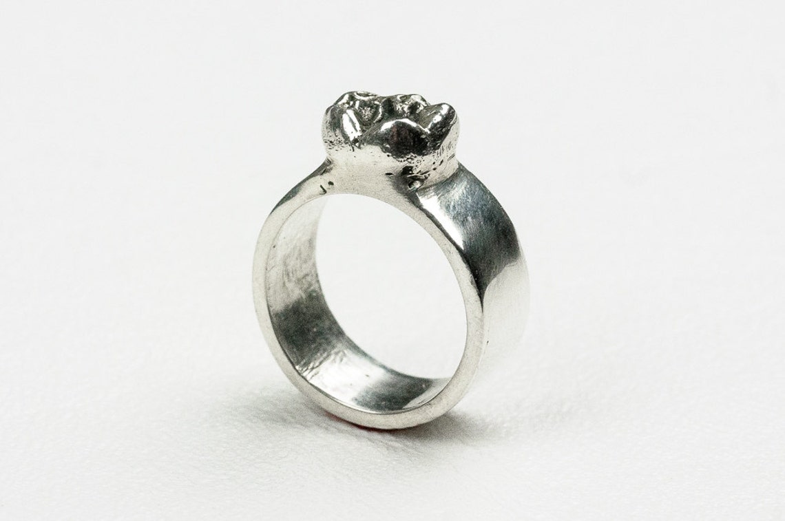 Baby Tooth Ring Molar Sterling Silver Baby Teeth Jewelry - Etsy Denmark