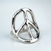 Peace Sign Ring Sterling Silver - Etsy