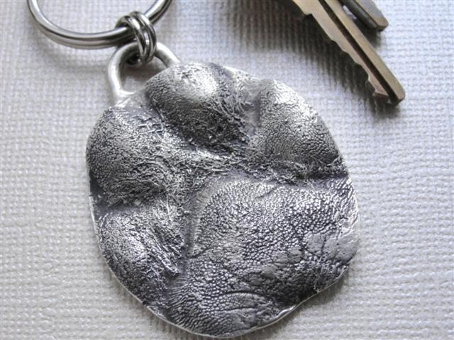 Dog Paw Key Chain Keychain Personalized With Name Small Paw | Etsy