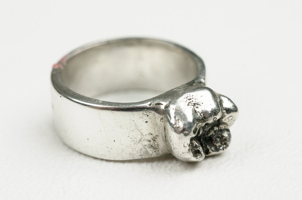 Baby Tooth Ring Molar Sterling Silver Baby Teeth Jewelry - Etsy Denmark