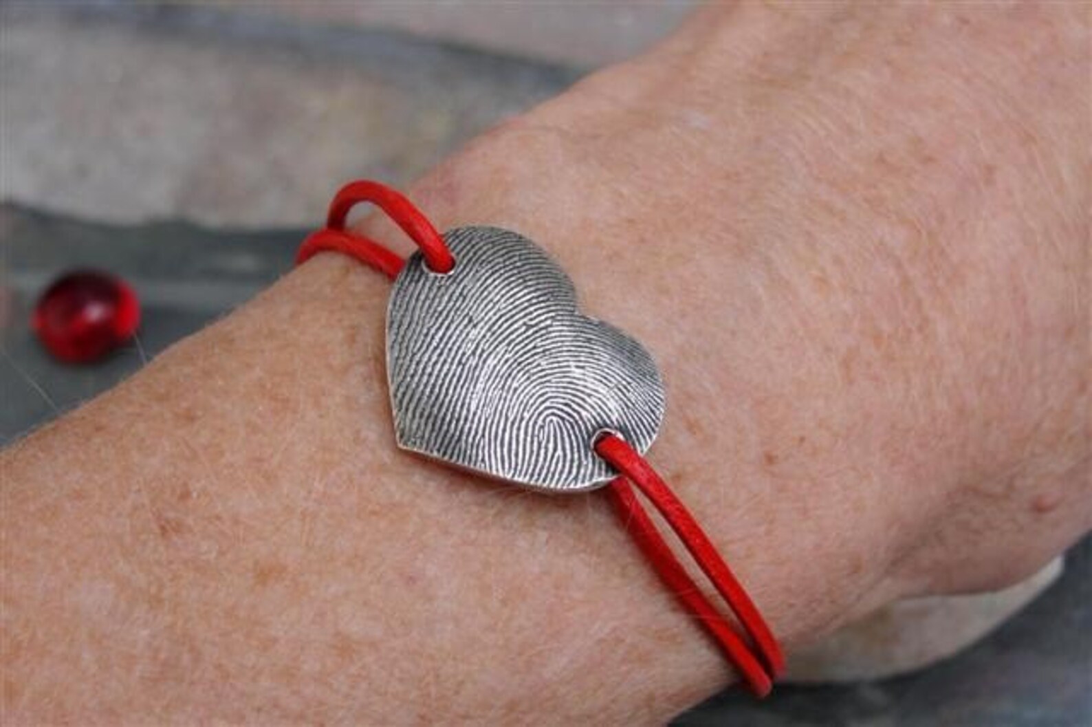 Fingerprint Bracelet Jewelry Thumbprint Silver Fingerprint - Etsy