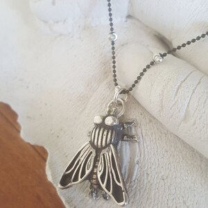 Fly Necklace Silver, Flies Jewelry, Flies, Lord of the Flies, Fly ...