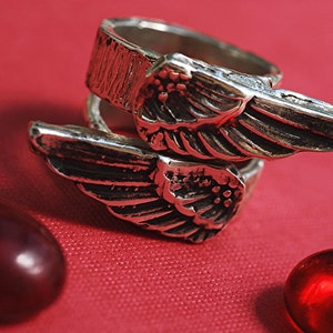 Wing Ring in Sterling Silver - Etsy