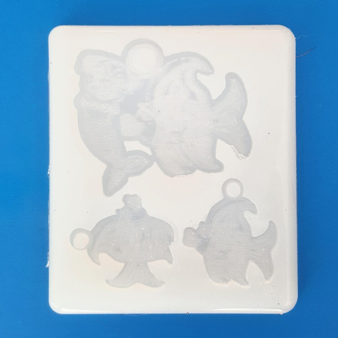 Merpug and Fish Mold, Silicon Molds UV Resin, Necklace and Earrings ...
