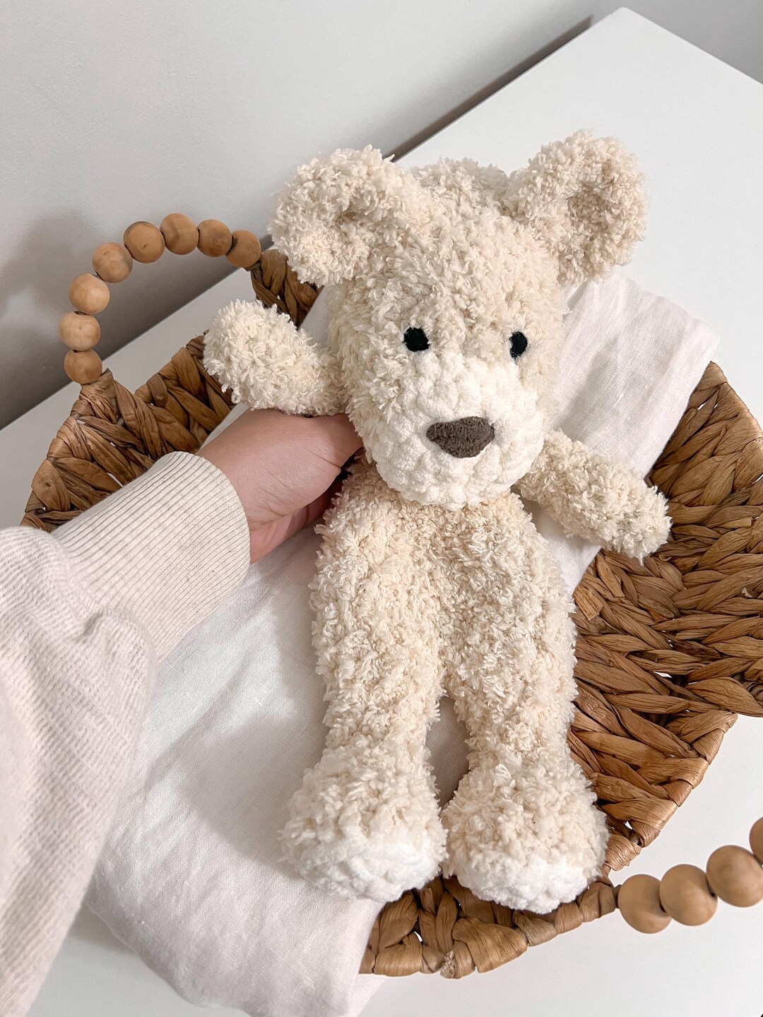 Bear Snuggler Bear Lovey Plush Bear - Etsy