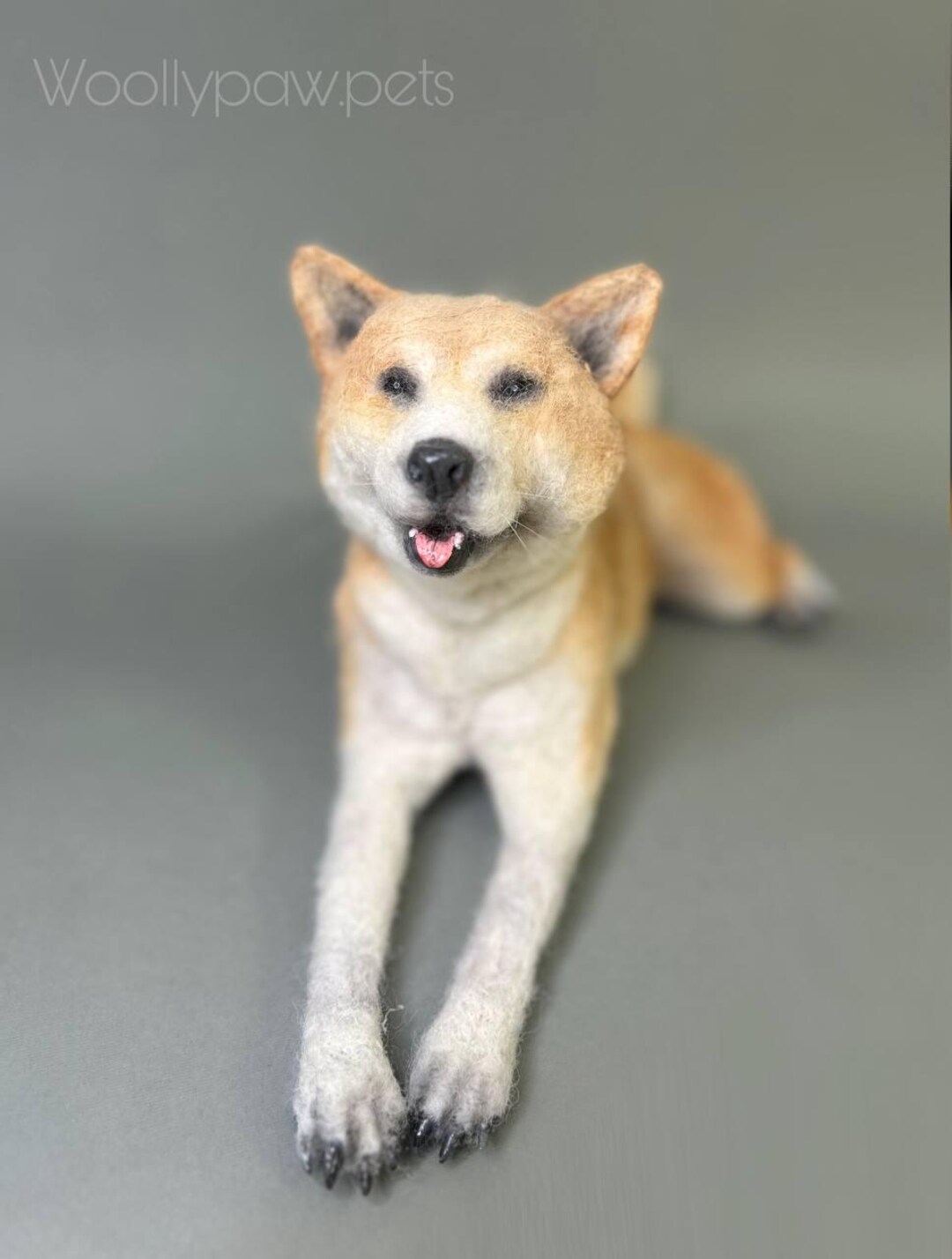 Needle Felted Shiba Inu Sculpture: Realistic Wool Dog Art - Etsy