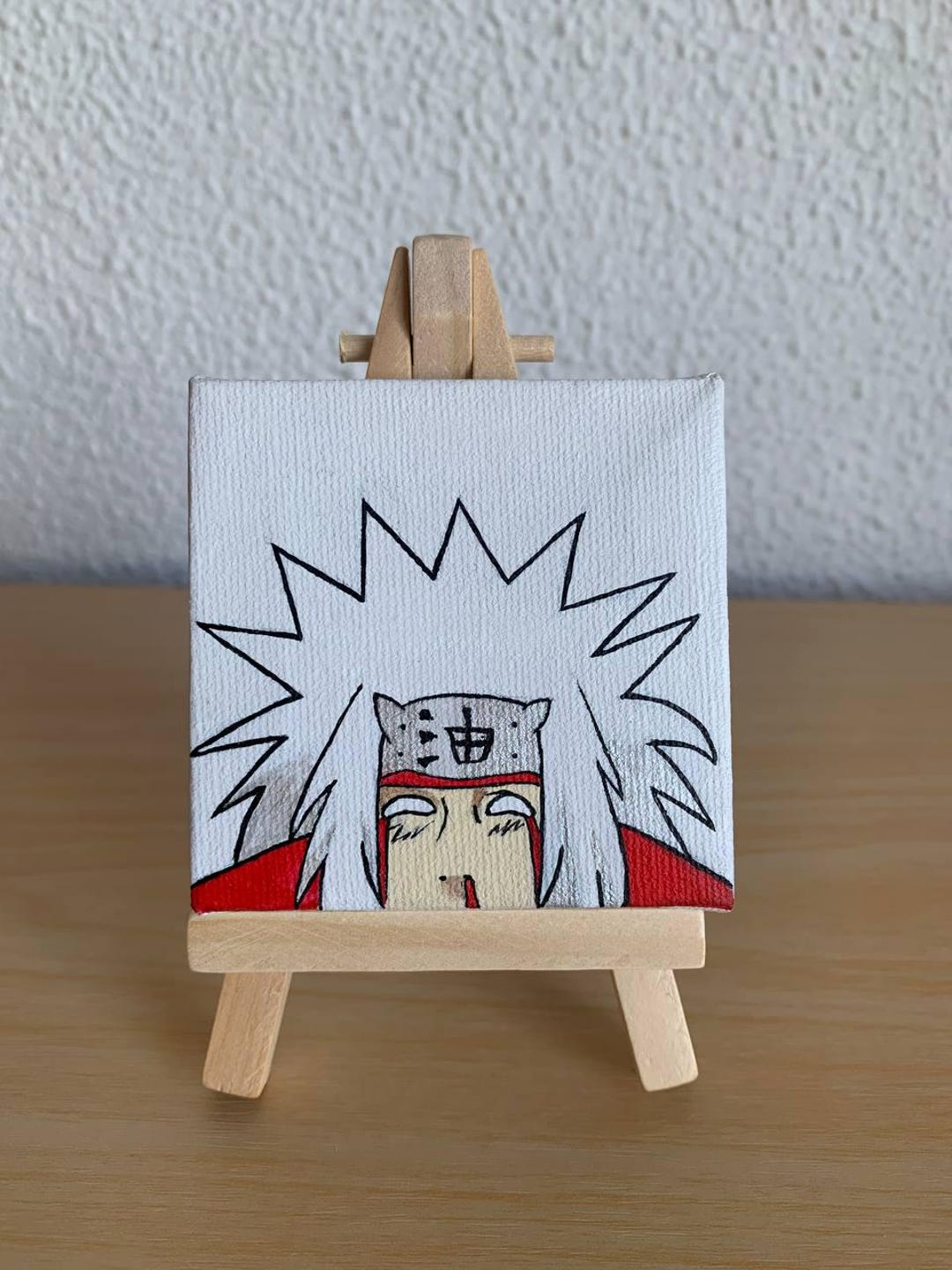Mini Anime Canvas Painting , With Easel, Acrylic Paint,manga, Anime ...