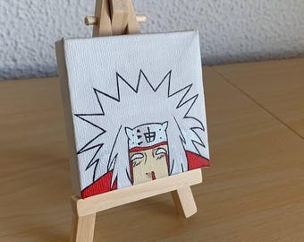 Handpainted Anime Scene, Acrylic on 3x9 Canvas - Etsy