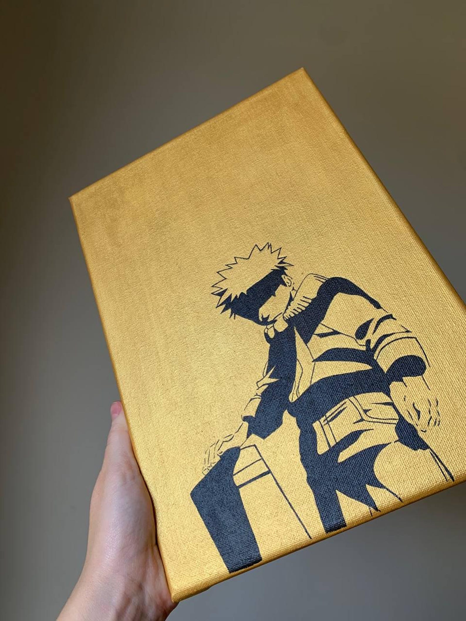 Hand-painted Anime Art: Acrylic Painting on Canvas - Etsy