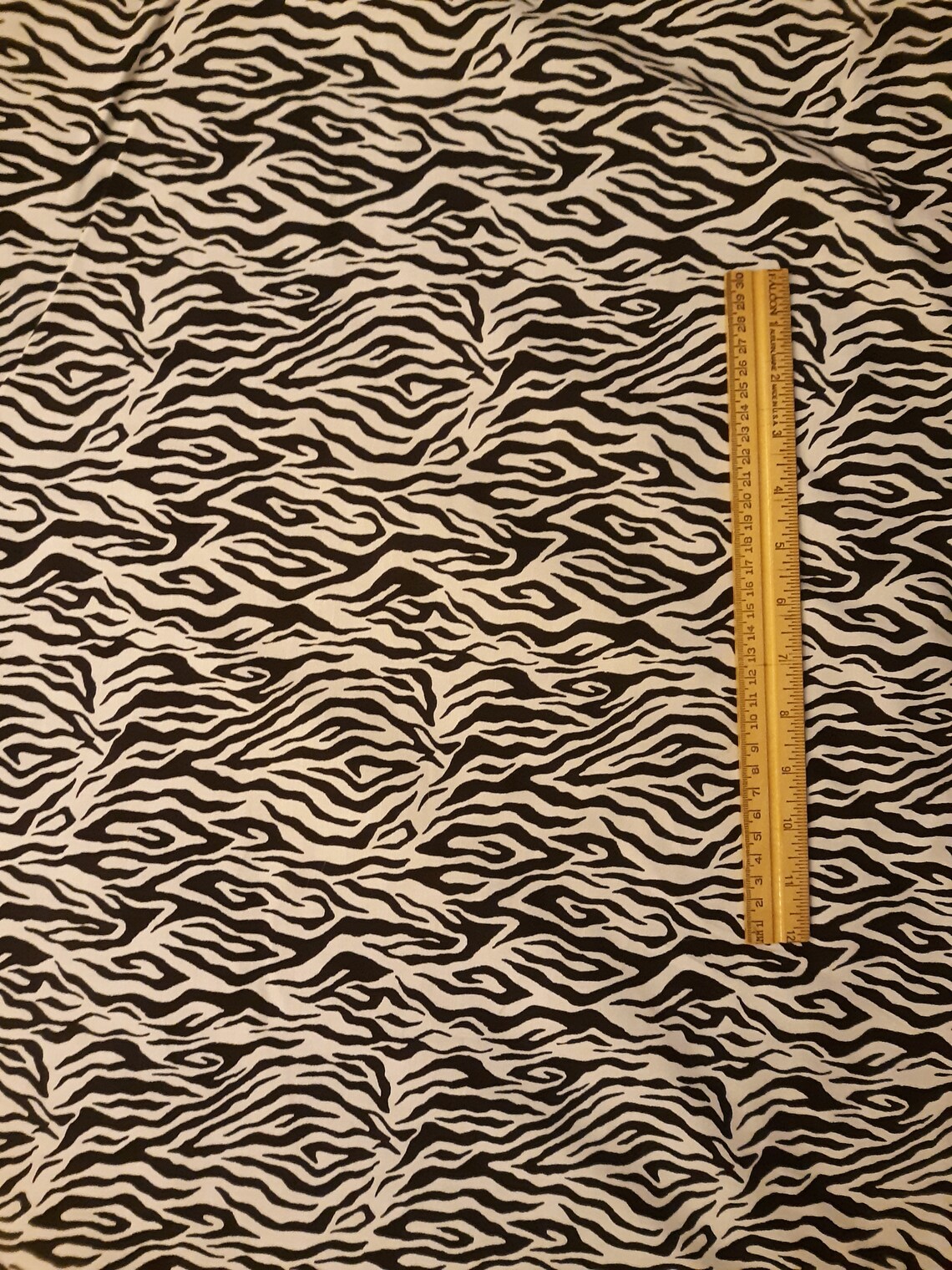 Black and White Zebra Print Fabric - Etsy