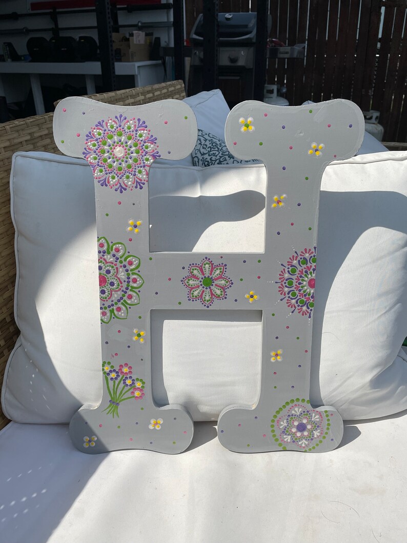 18 Custom Hand Painted Wooden Letter - Etsy