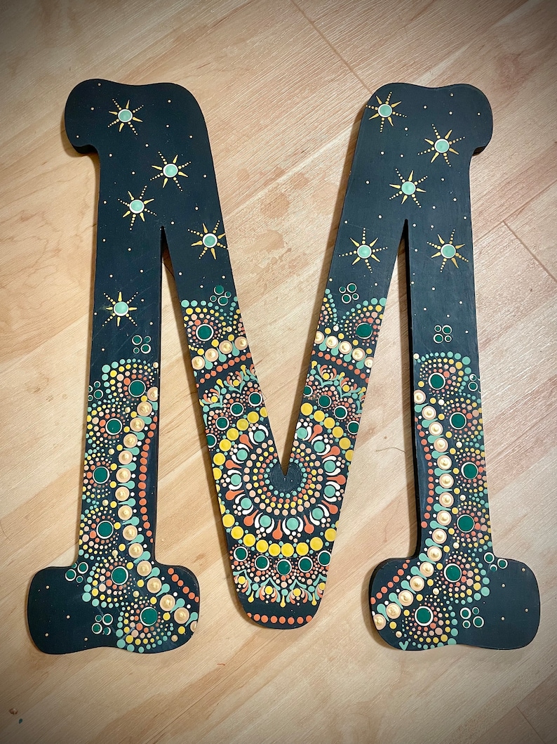 18 Custom Hand Painted Wooden Letter - Etsy