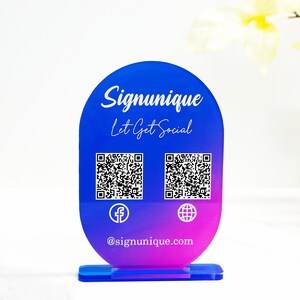 Custom QR Code Sign, Personalized QR Sign, Payment Method Sign, QR Code ...