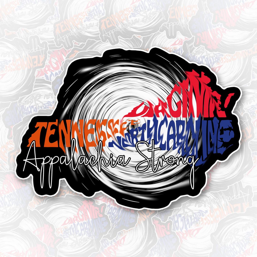 Hurricane Helene 2024 Sticker, Hurricane Storm Stickers, North South ...