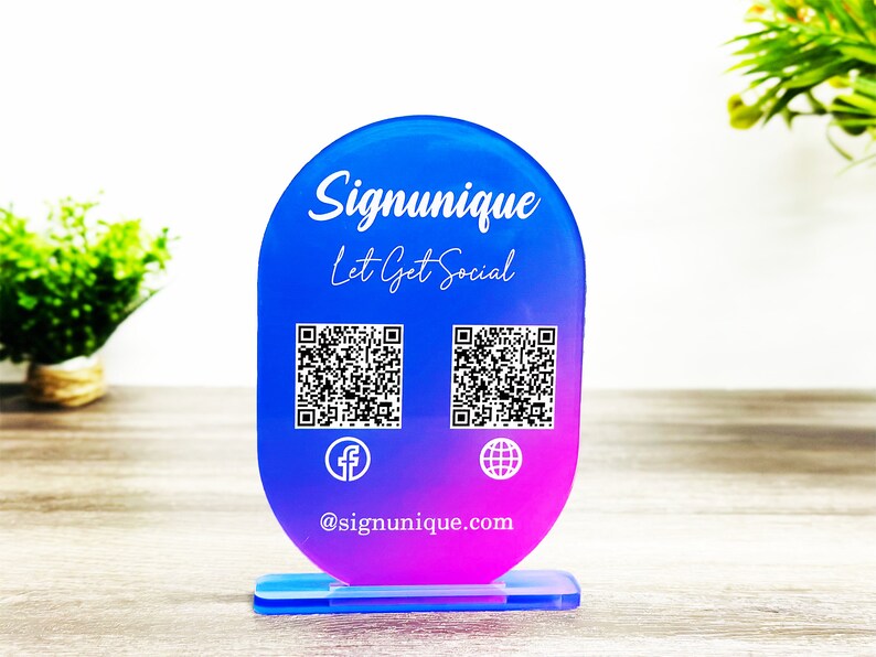 Custom QR Code Sign, Personalized QR Sign, Payment Method Sign, QR Code ...