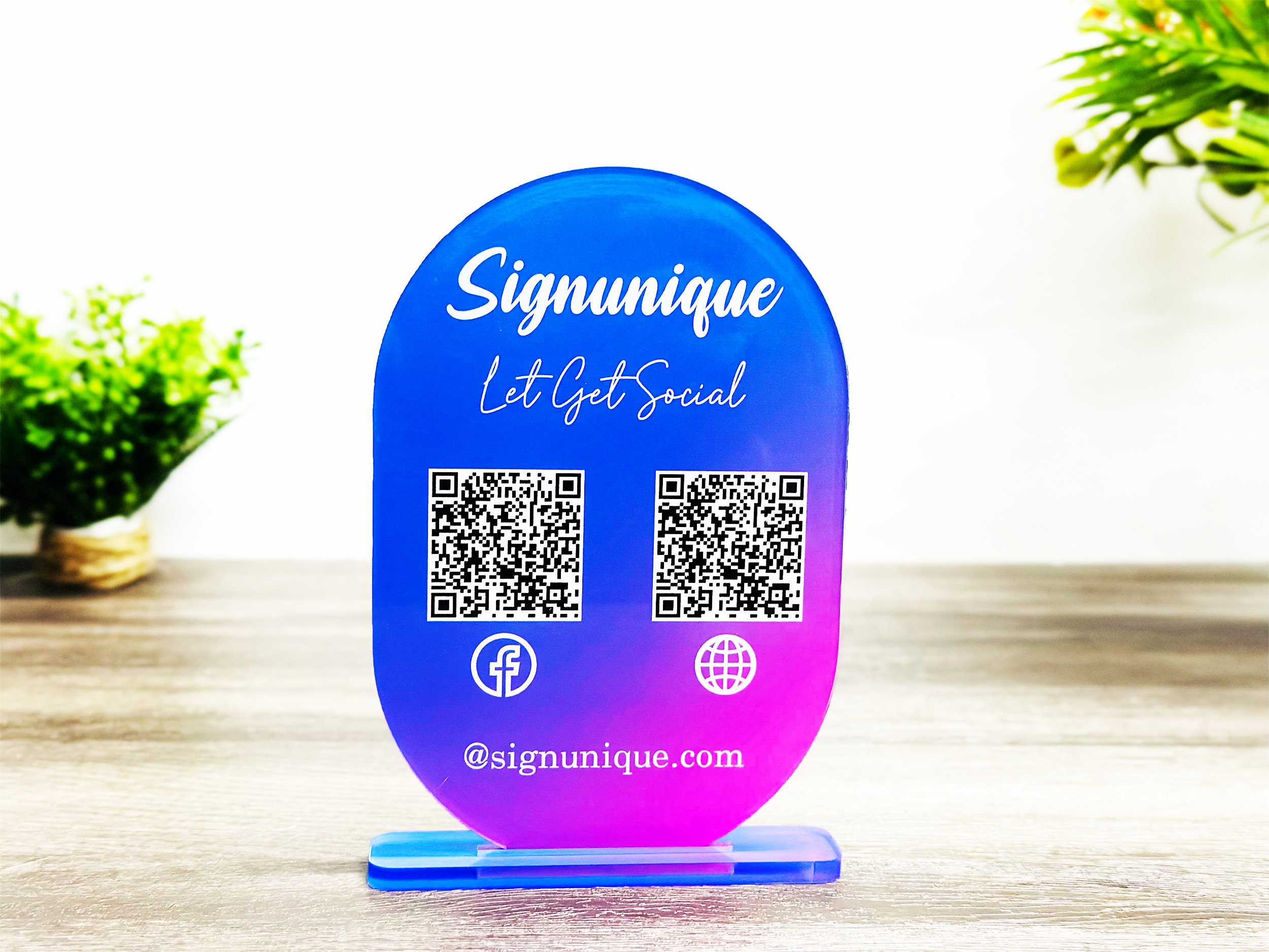 Custom QR Code Sign, Personalized QR Sign, Payment Method Sign, QR Code ...