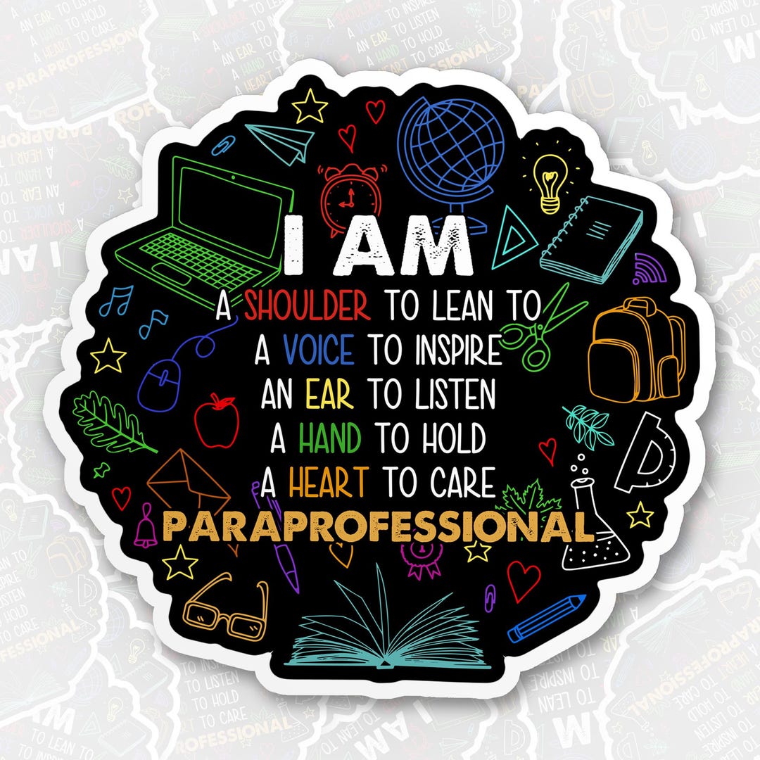 Paraprofessional Stickers, Para Sticker, Back to School Stickers ...