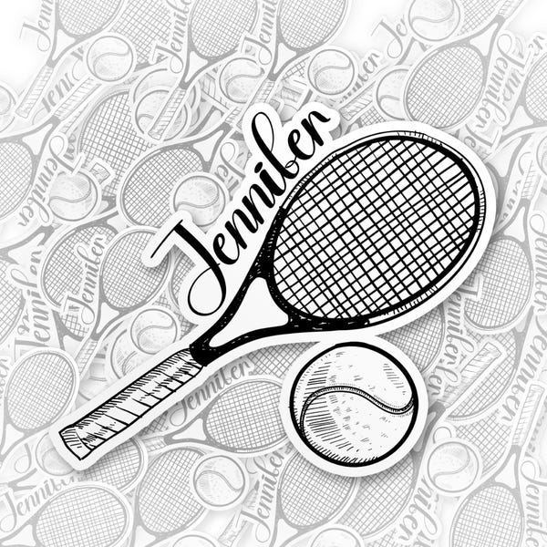 Tennis Stickers - Etsy