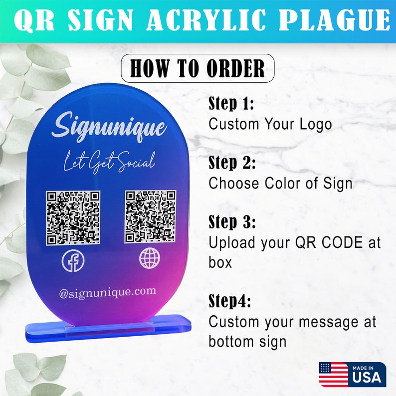 Custom QR Code Sign, Personalized QR Sign, Payment Method Sign, QR Code ...