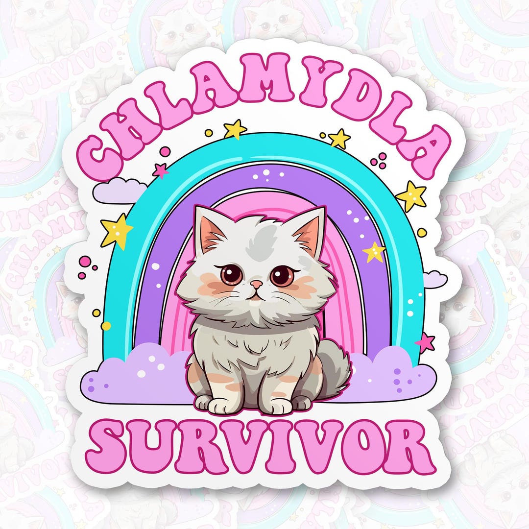 Chlamydia Survivor Sticker, Dirty Humor Sarcastic Stickers Reproductive ...