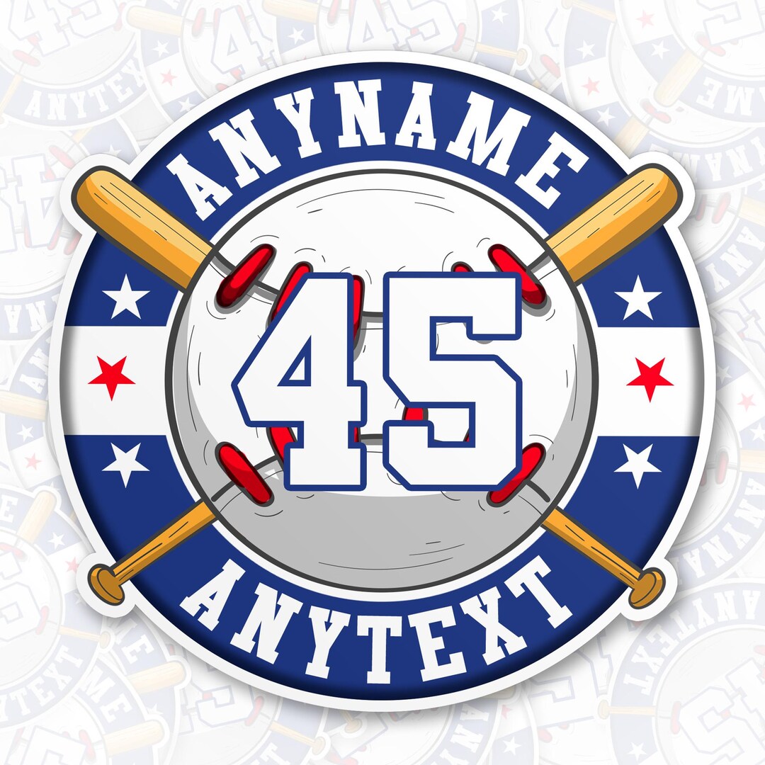 Personalized Baseball Decal Sticker, Custom Baseball Softball Bat Knob ...