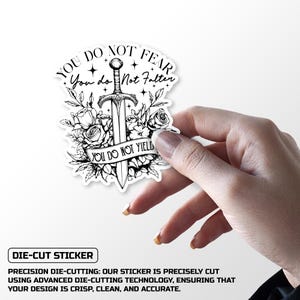 You Do Not Yield Sticker, Kindle Bookish Stickers, Women Empowerment ...