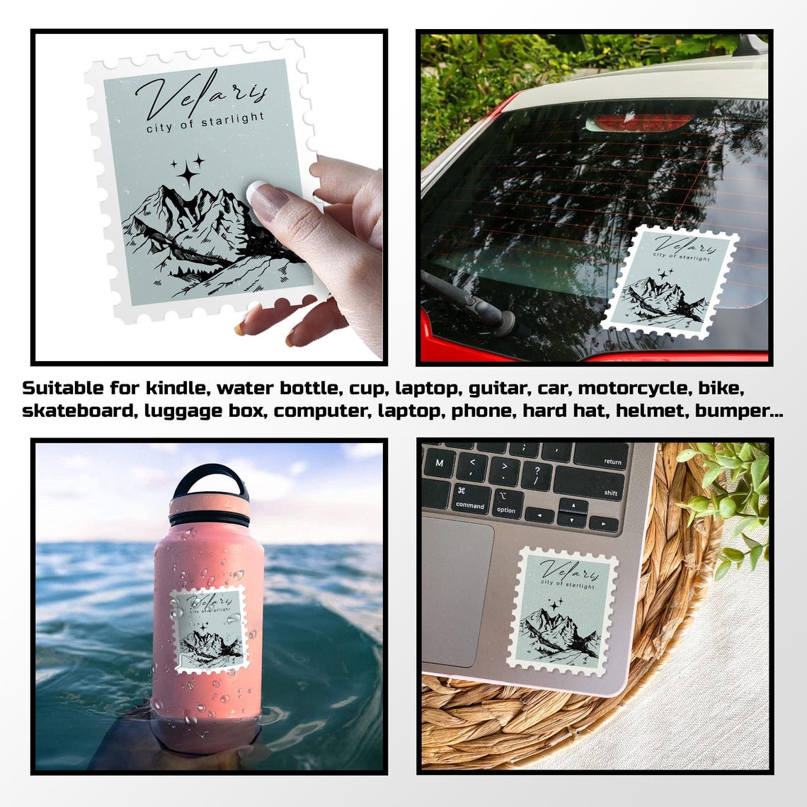 Velaris Stamp City of Starlight Sticker, Acotar Bookish Stickers, Book ...