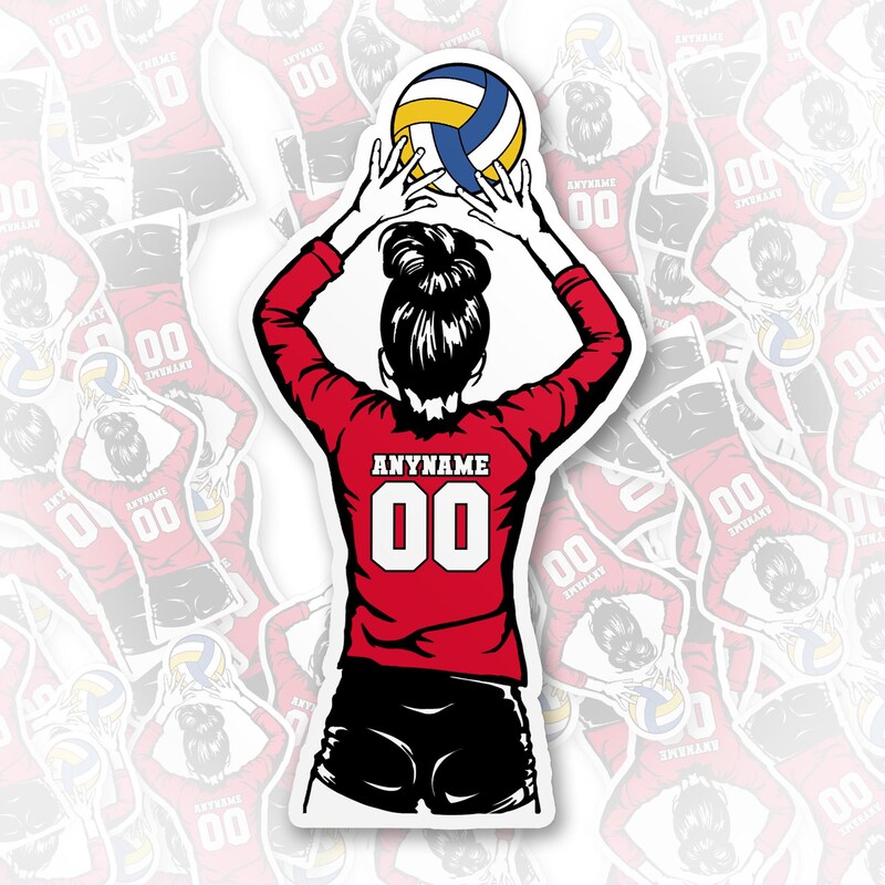 Volleyball Stickers - Etsy