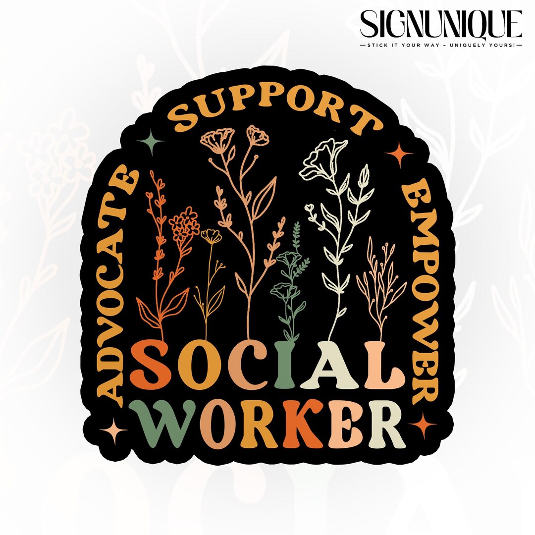 School Social Worker Sticker, Social Worker Appreciation, Motivational ...