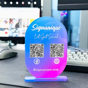Custom QR Code Sign, Personalized QR Sign, Payment Method Sign, QR Code ...