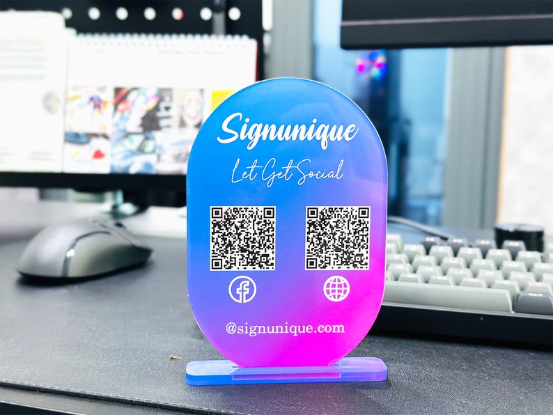 Custom QR Code Sign, Personalized QR Sign, Payment Method Sign, QR Code ...