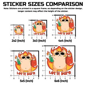 Let It Burn Arson Cat Sticker, Funny Cat Angry Cat Sticker, Cat Meme ...