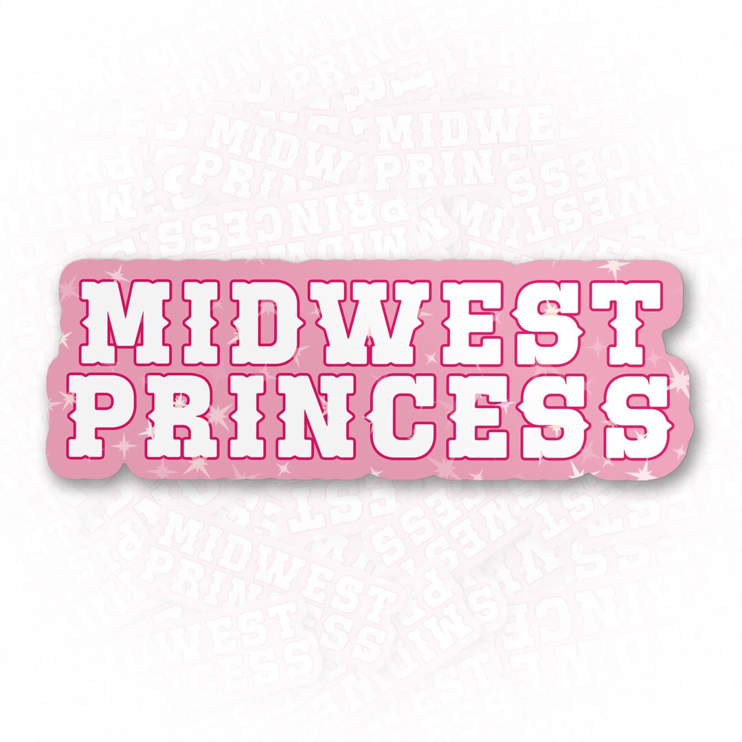 Midwest Princess Sticker, 90s Aesthetic Decal Stickers, Midwest ...