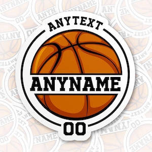Personalized Basketball Team Decal Sticker, Custom Basketball Name ...