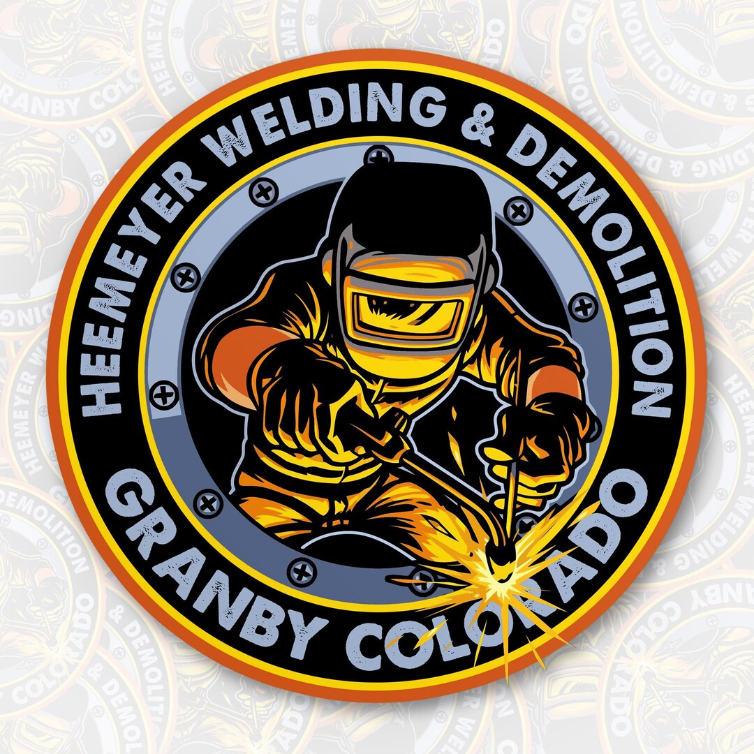 Heemeyer Welding and Demolition Sticker, Blue Collar Stickers, Welder ...