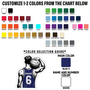 Custom Basketball Name Sticker, Personalized Basketball Name Sticker ...