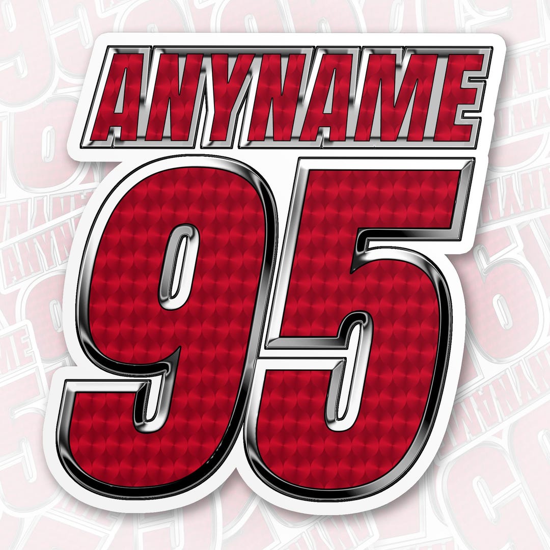 Personalized Racing Sports Decal Sticker, Custom Racing Engine Turned ...