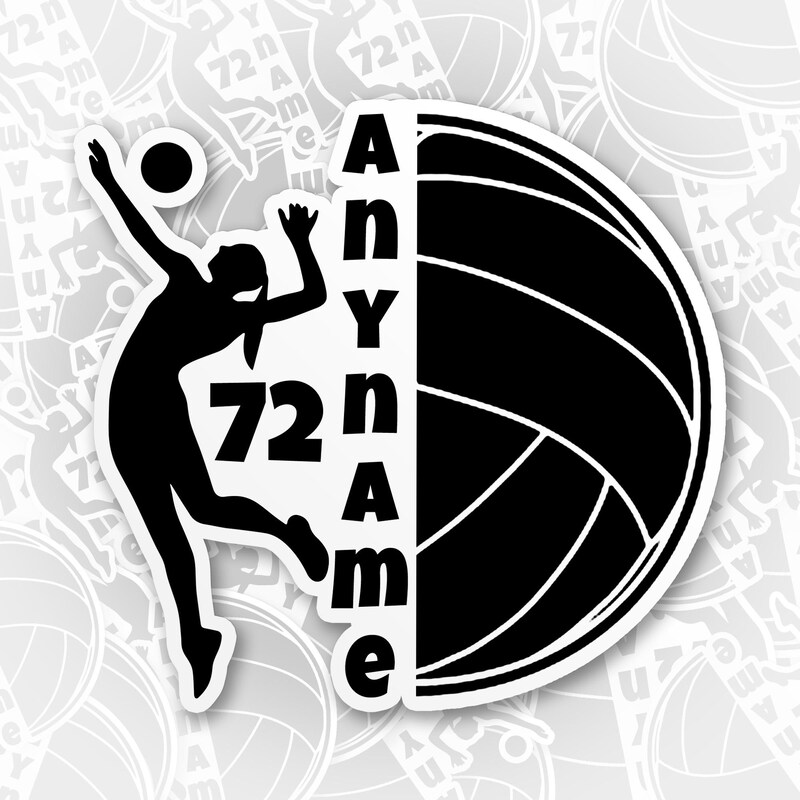 Volleyball Stickers - Etsy
