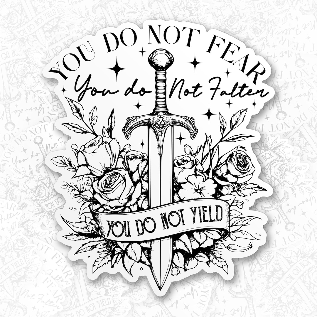 You Do Not Yield Sticker, Kindle Bookish Stickers, Women Empowerment ...