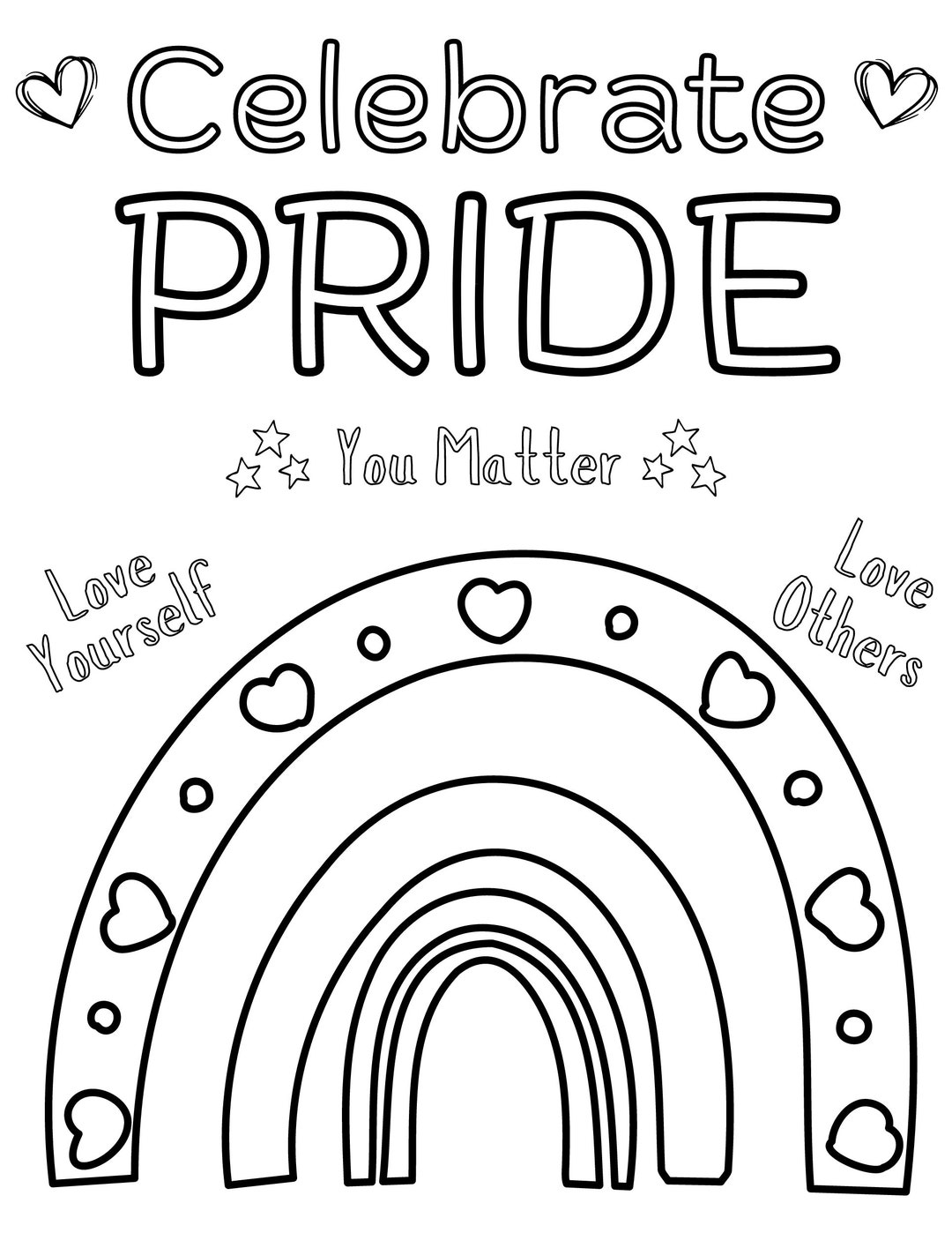 PRIDE, LOVE, LGBTQ+ June Coloring Pages & Worksheets - Etsy