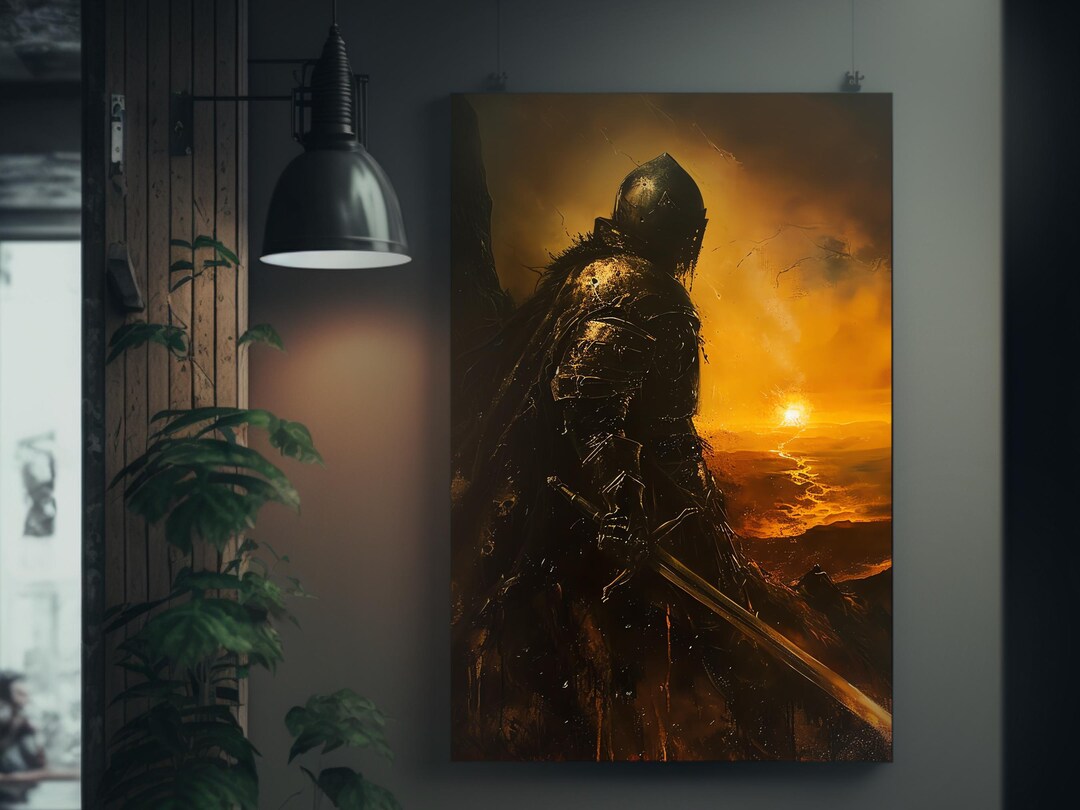 Grimdark Fantasy Sunset | Sword Poster Art | Solomon Kane Inspired ...