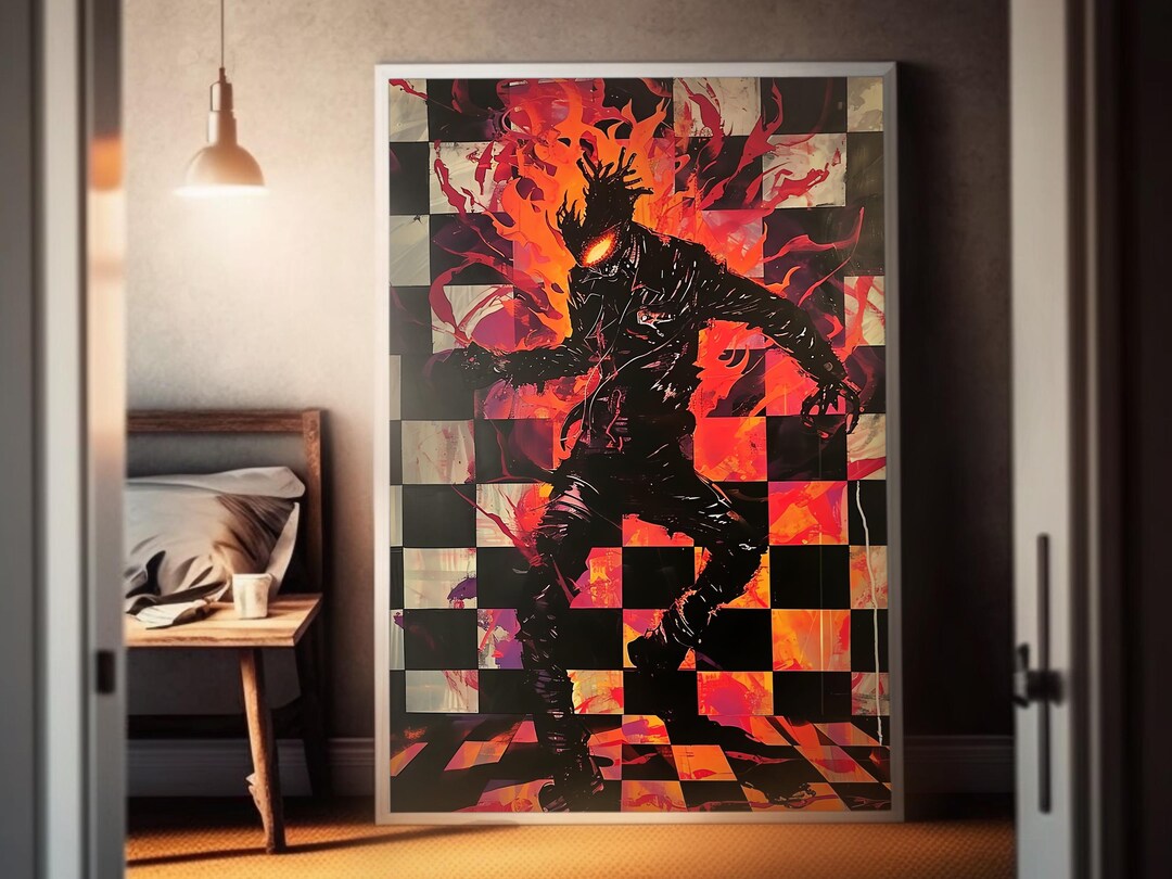 Fire King Poster Checkered Floor Art Altermodern Winner Hellfire ...